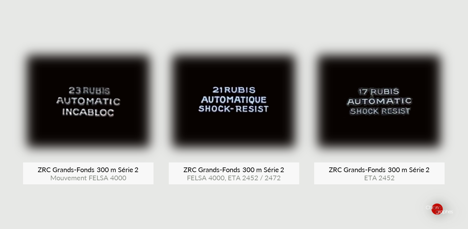 ZRC Grands-Fonds 300 m Série 2 : la star de la famille – Chronographes